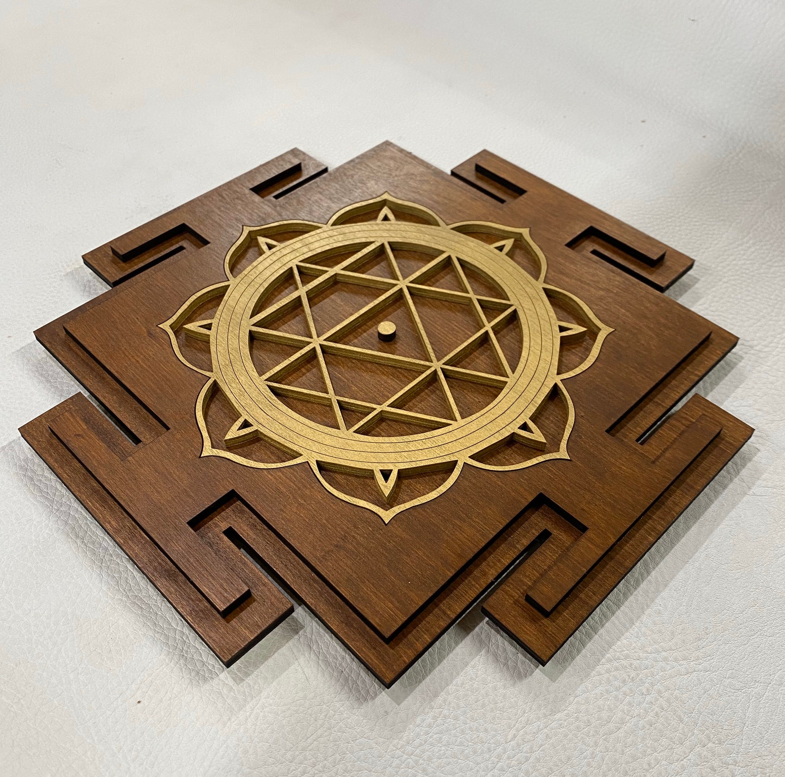 Durga Yantra Wall Art 11.11", Laser Cut, Sacred Geometry, Sri Yantra ...