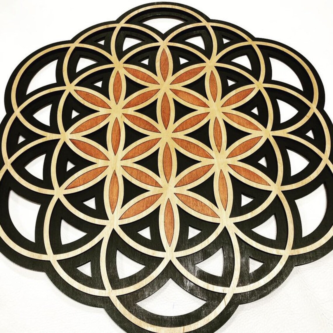 Flower of Life Seed of Life Wall Art Laser Cut Sacred - Etsy