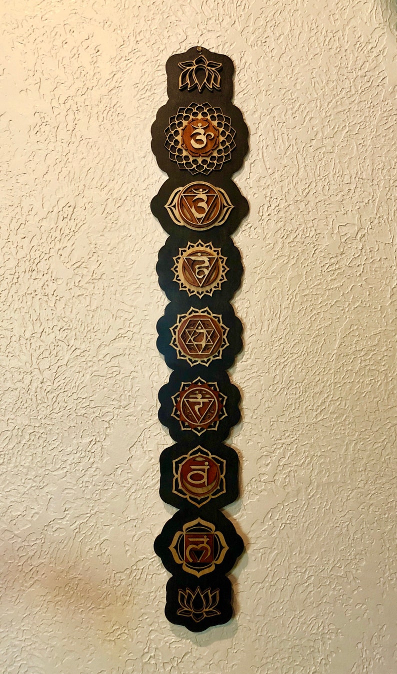 Chakra Wall Art Chakra Wooden Art Chakra Wall Hanging | Etsy