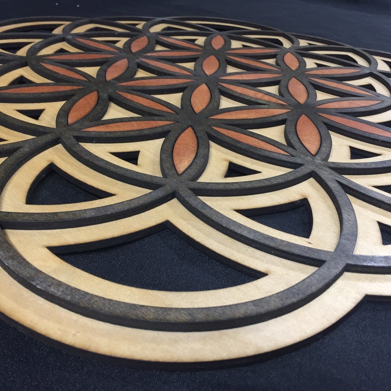 Flower of Life Seed of Life Wall Art Laser Cut Sacred | Etsy