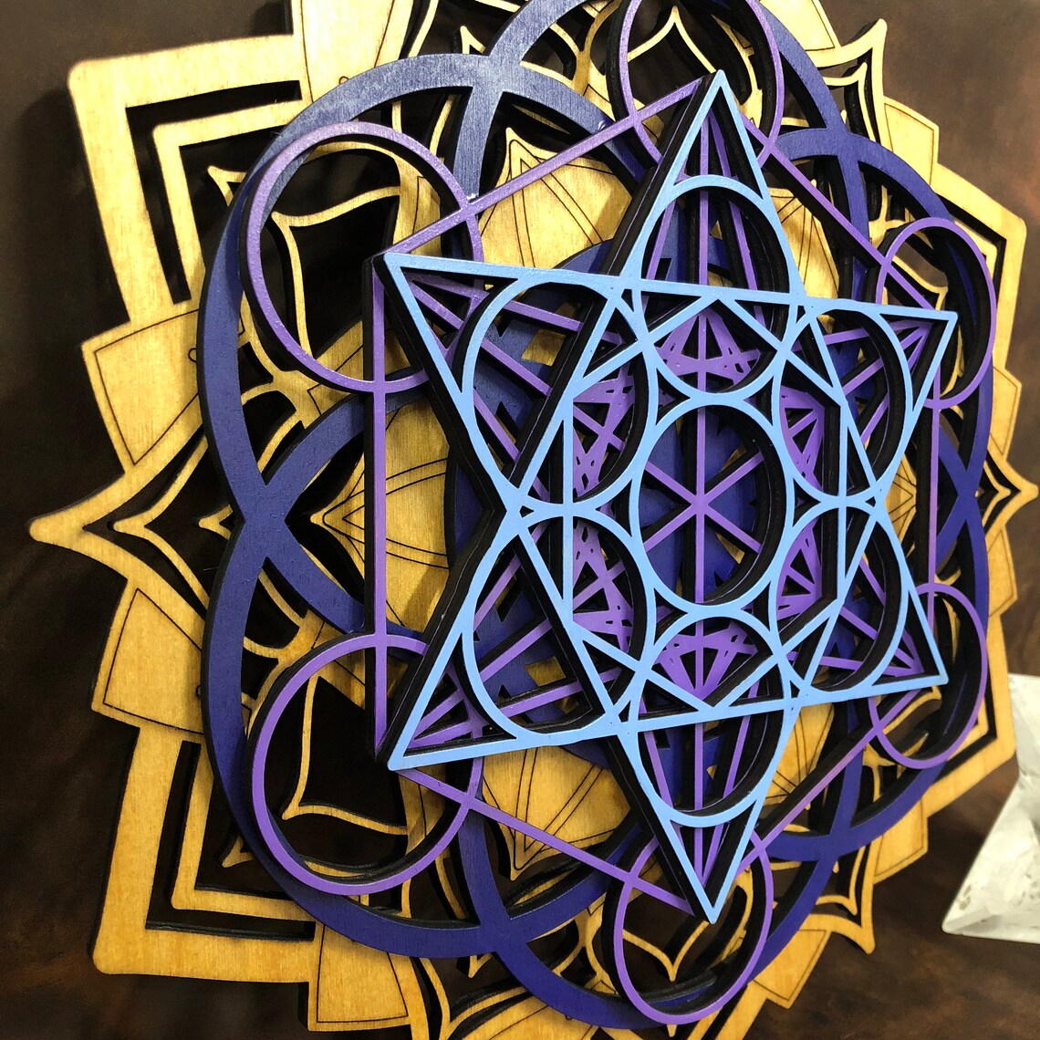 Lotus Mandala, Metatron’s Cube, Seed of Life, Wall Art, Laser Cut ...