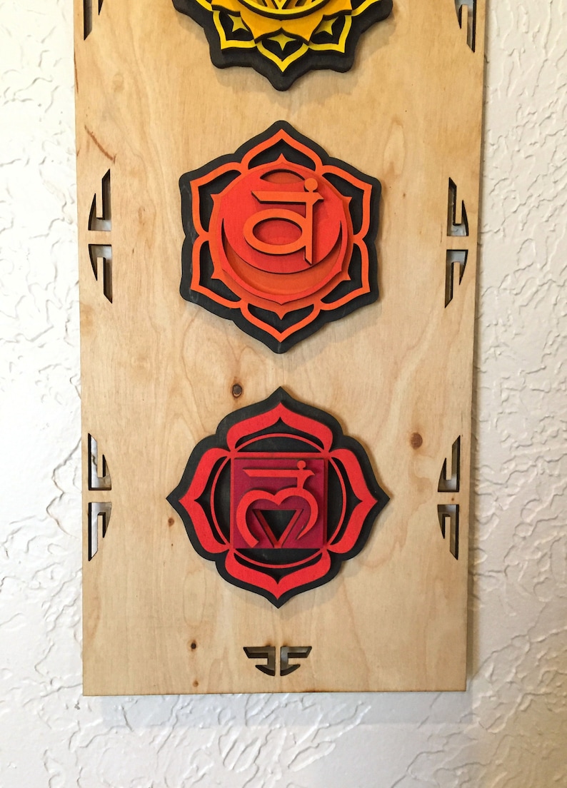 Buy Chakra Wall Art Chakra Wooden Art Chakra Wall Hanging Online in ...