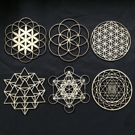 Sacred Geometry Laser Cut Stencil Wall Art Crystal Grid | Etsy Hong Kong