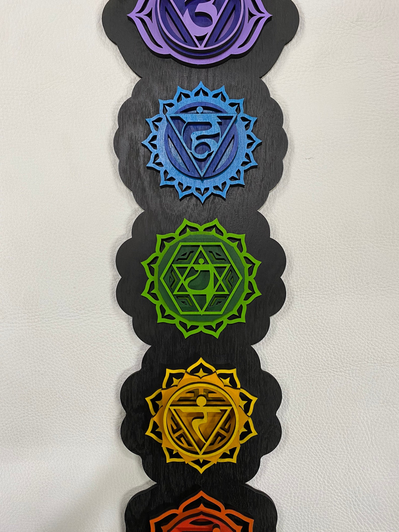 Chakra Wall Art Chakra Wooden Art Chakra Wall Hanging - Etsy