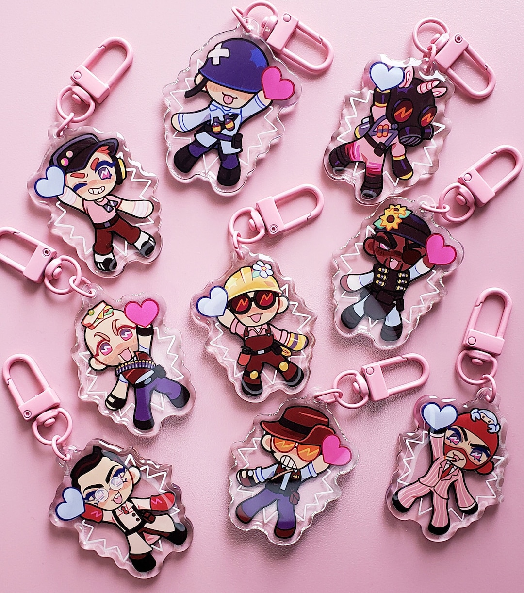 2in TF2 Mercenary Double-sided Charm (RESTOCKED!) - Etsy