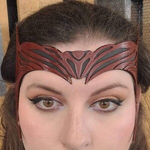 Wandavision Scarlet Witch 3D Printed Crown / Mask Cosplay Costume Wanda ...