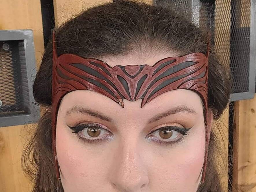 WandaVision Scarlet Witch 3D Printed Crown / Mask Cosplay | Etsy