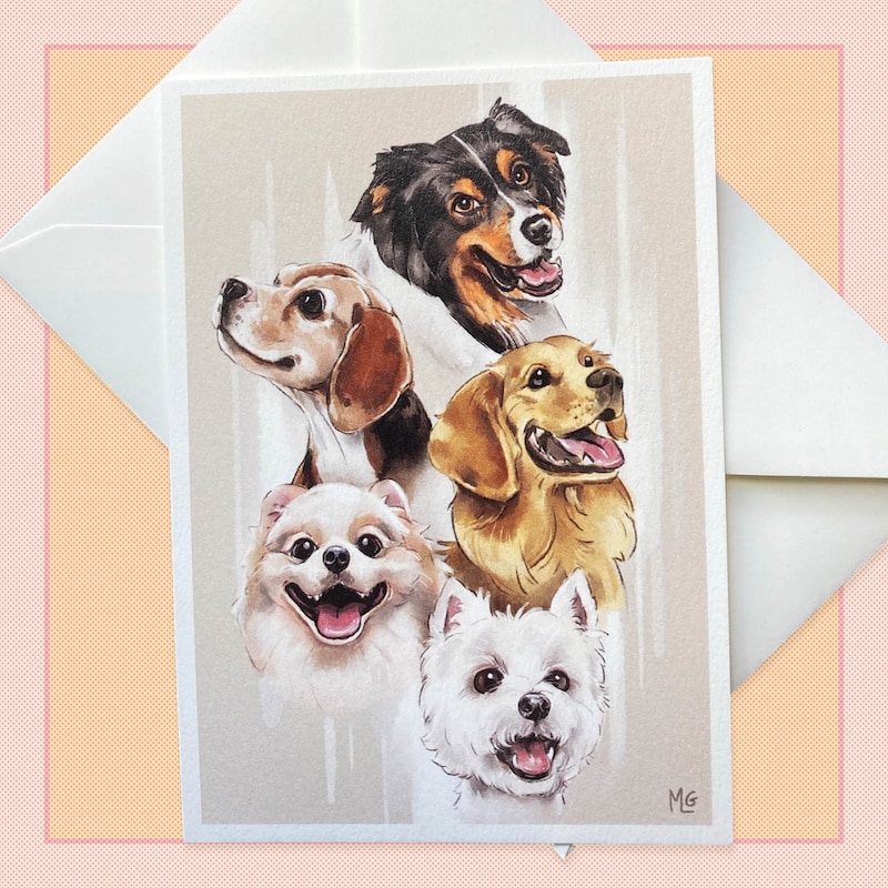 Dog Postcard - Etsy