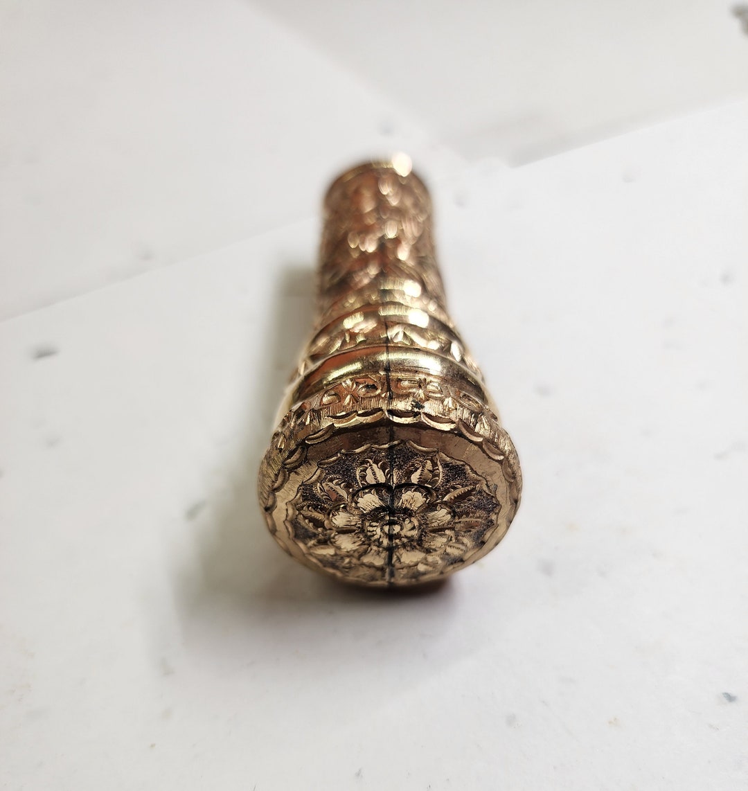 Antique, Gold Rolled, Ferrule, Cane Topper, Unmarked - Etsy