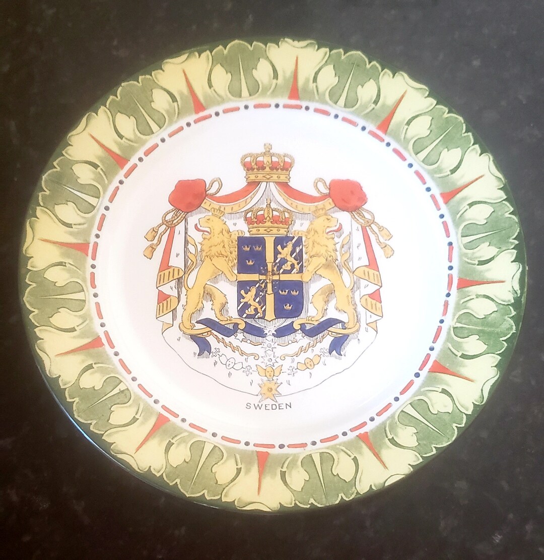 Vintage, Antique, Fenton, Frank Beadmore & Co. Sweden, National Emblem ...