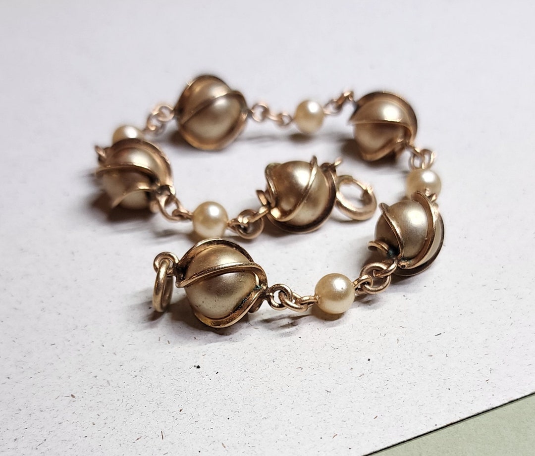 Vintage Jewelry, Vintage Beaded Bracelet, Vintage Unique Gift, Vintage ...