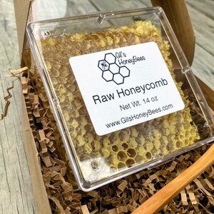 Raw Honeycomb Gift Box. Honey Gift Box With Wooden Honey - Etsy