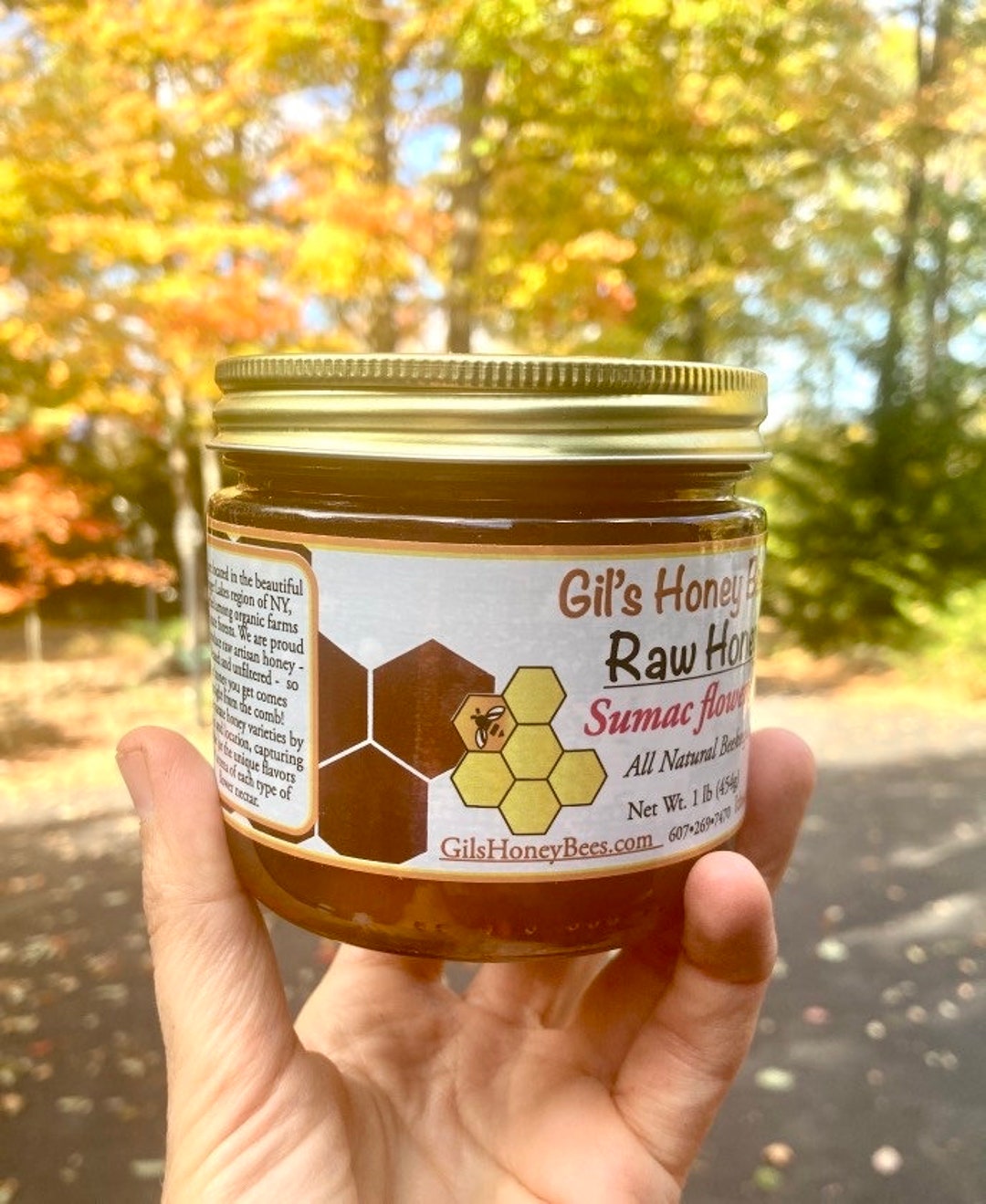 Raw Sumac Honey Jar, Artisan Honey, NY Made Summer Honey, Pure ...