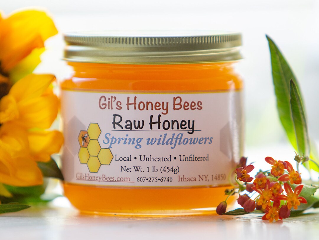 Raw Spring Wildflower Honey Bundle, Light Spring Honey, NY Made - Etsy