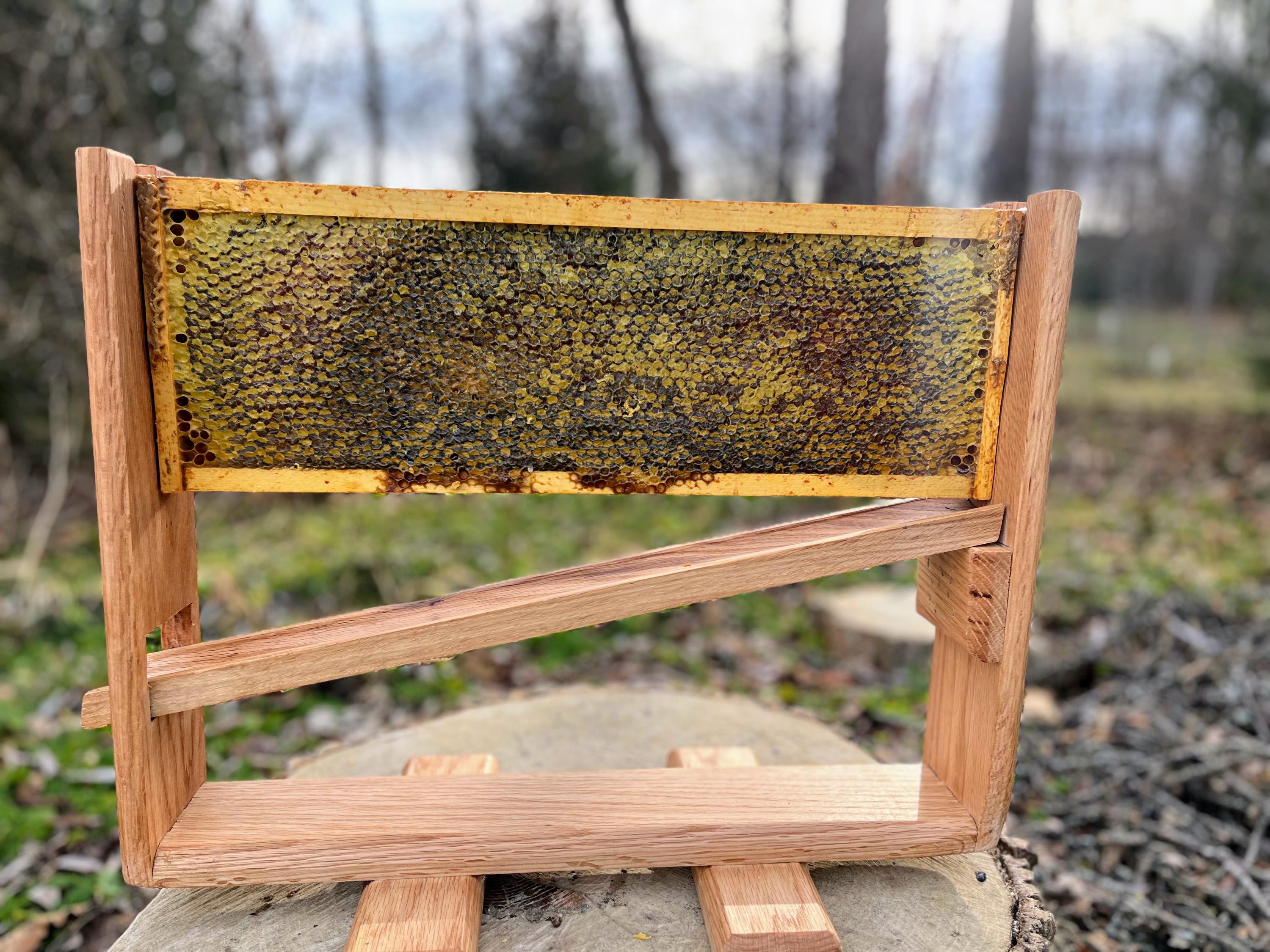 Handmade Red Oak Honeycomb Frame Display Stand: Food-safe Finish - Etsy