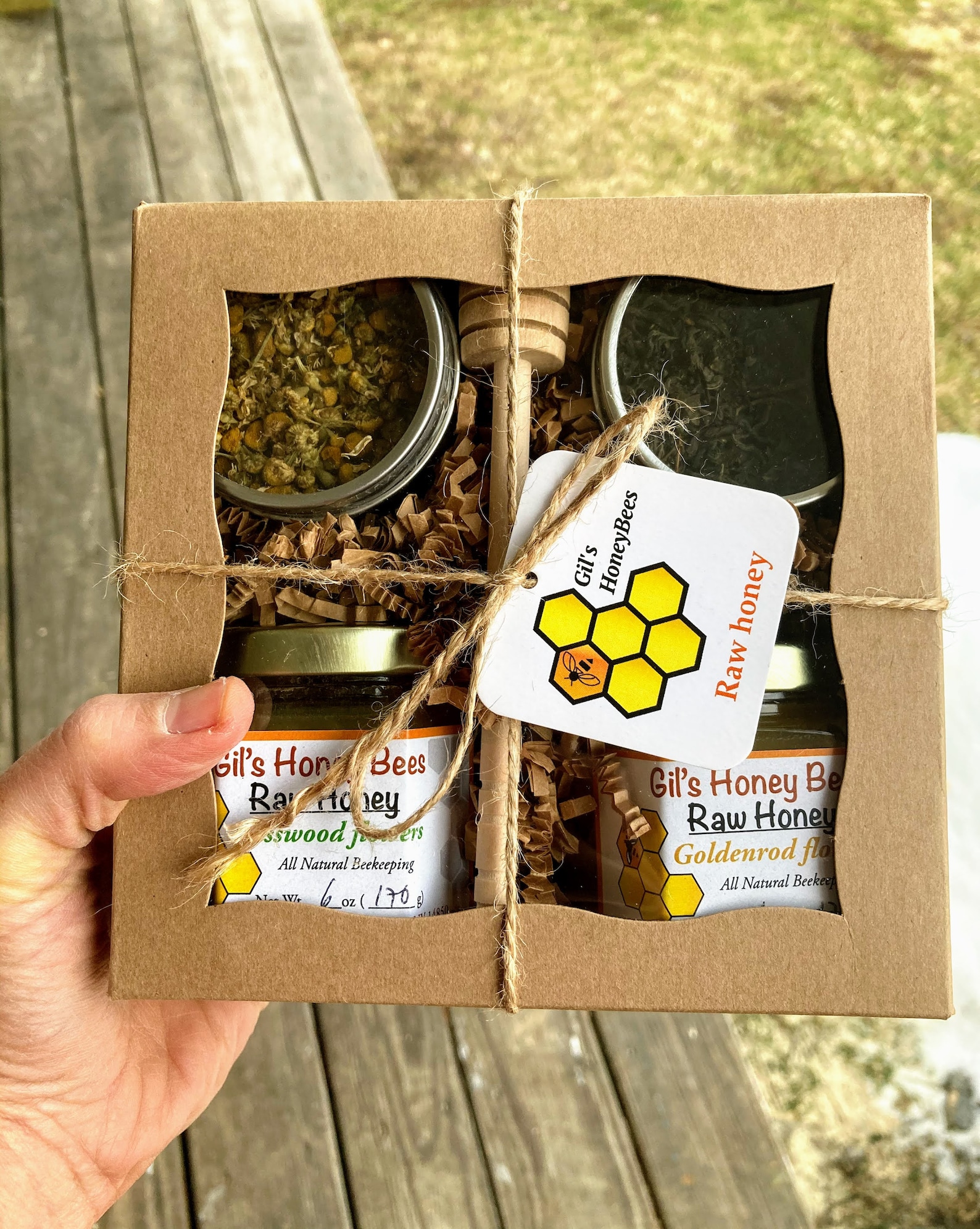 Honey and Tea Gift Set Tea Lovers Gift Box Raw Honey Honey - Etsy