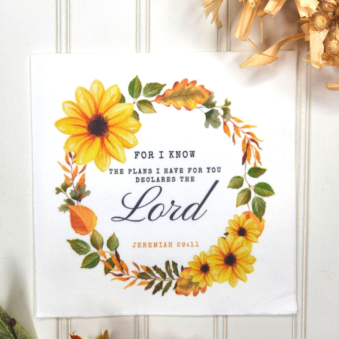 Jeremiah 29:11 Bible Verse Napkins, Scripture Napkins, Napkins for ...