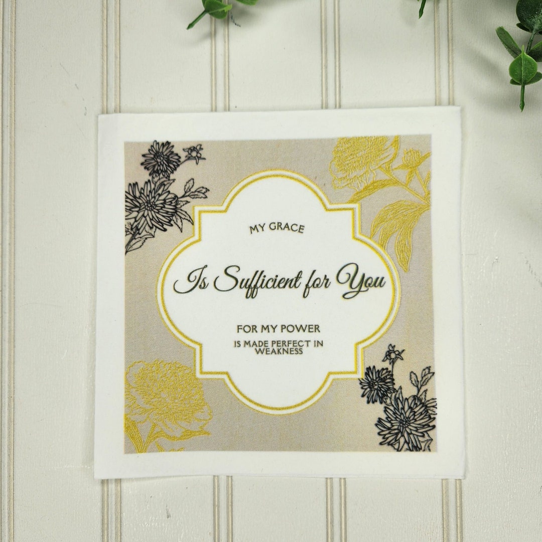 2 Corinthians 12:9 Verse Napkins, Scripture Napkins, Napkins for ...