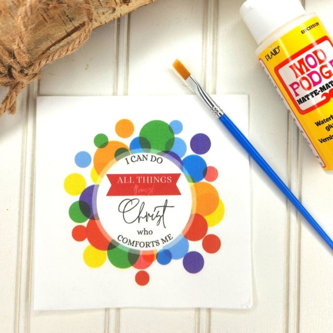 I Can Do All Things Philippians 4:13 Kids Christian Paper Decoupage ...
