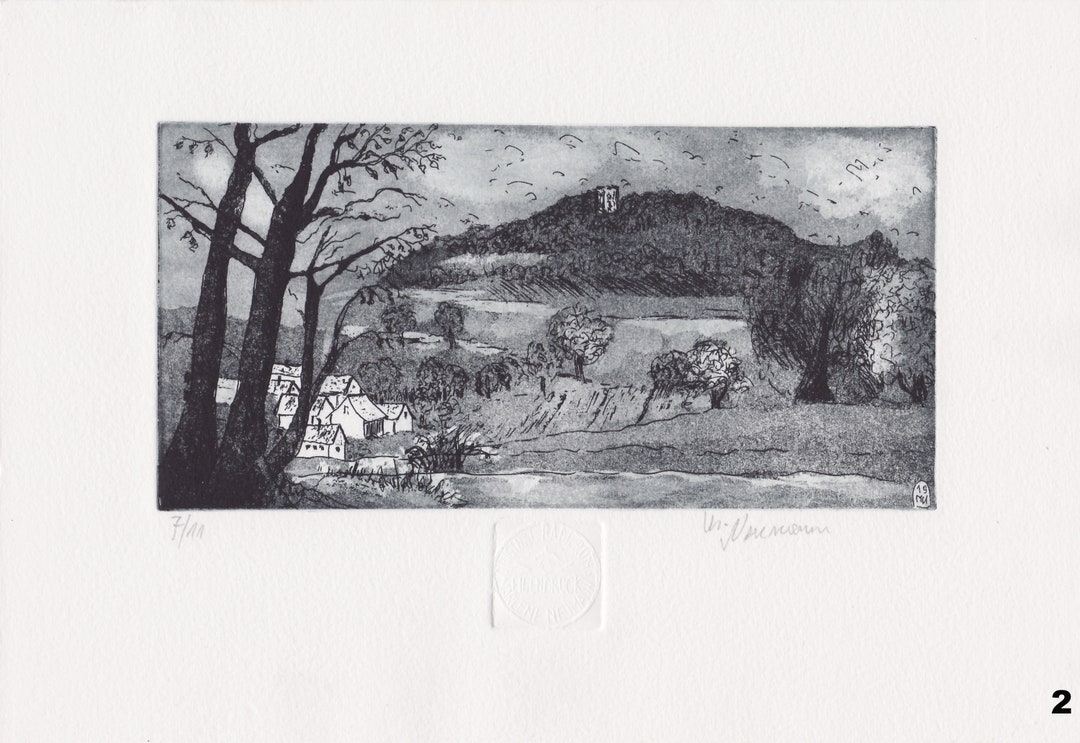 2 Motifs ACHALM Von Eningen Hausberg Von Reutlingen Nature Original ...