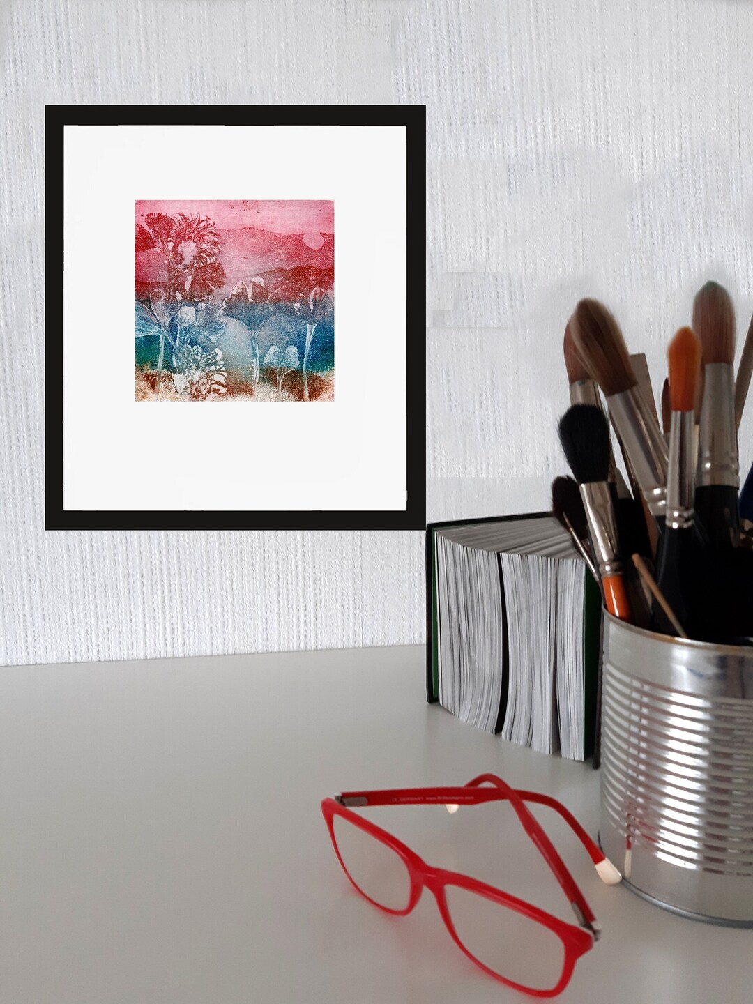 Ginkgo Forest - Nature - Soft Ground Etching - Original Color Etching - Fine Art Print - Limited ...