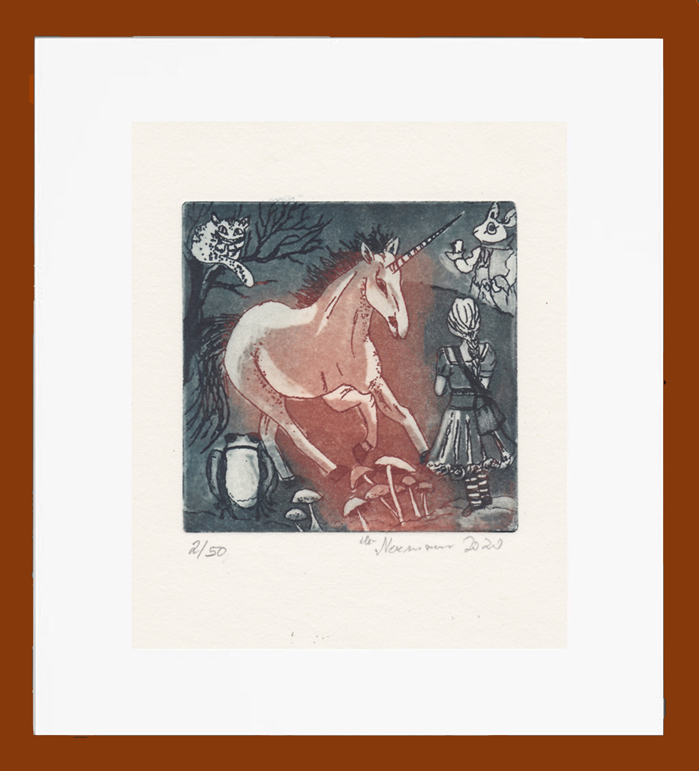 Unicorn Cat Rabbit Alice in Wonderland Frog Nature Tree - Etsy