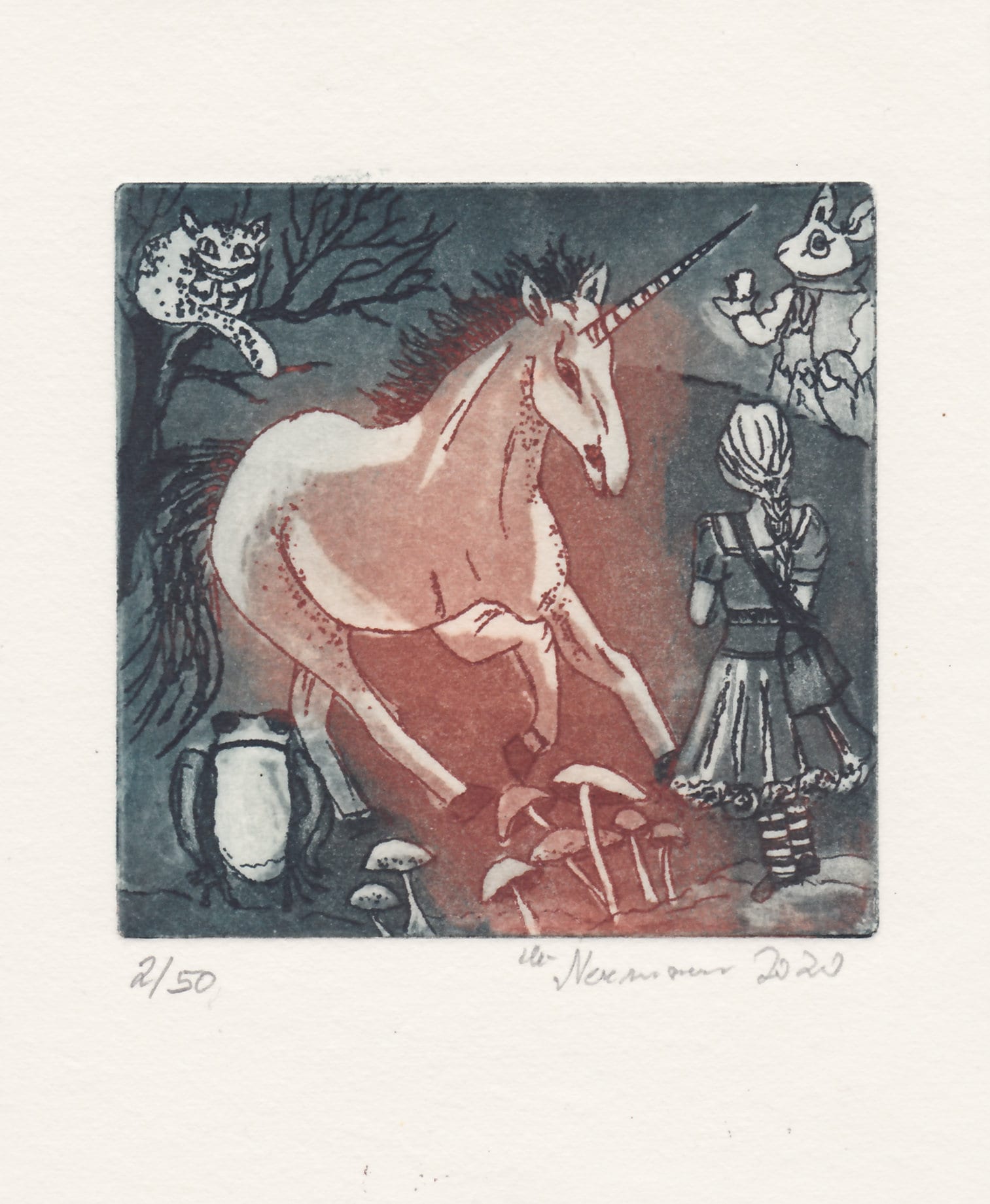 Unicorn Cat Rabbit Alice in Wonderland Frog Nature Tree - Etsy