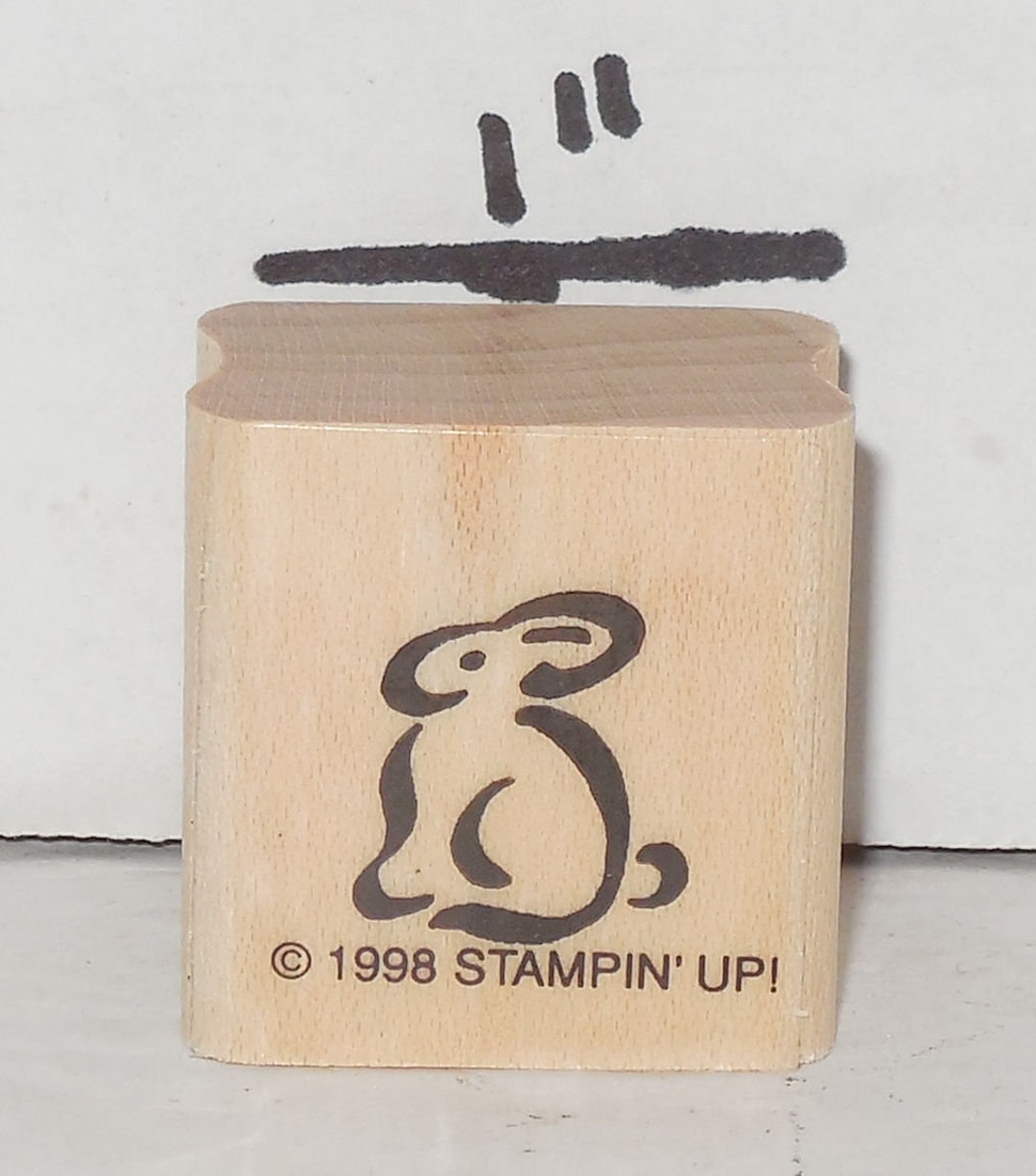 1998 Stampin' up Bitty Bolds bunny Rabbit - Etsy