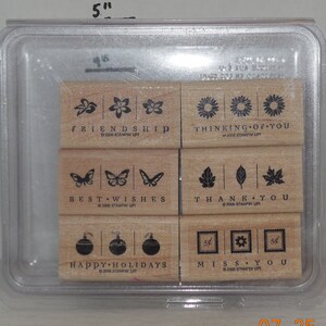 2006 Stampin' up Take Three Rubber Stamp Set of 6 Mounted - Etsy