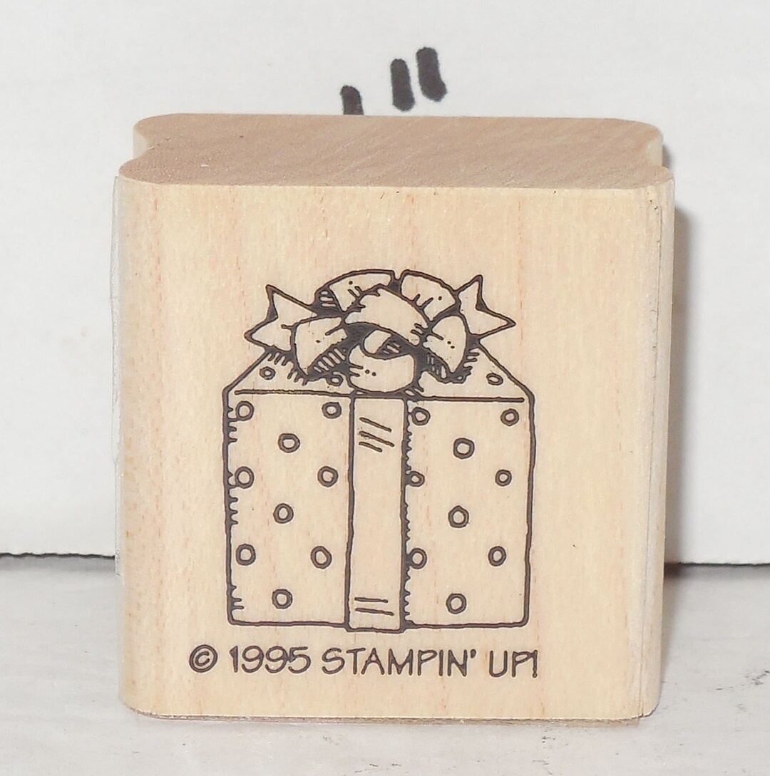 1995 Stampin' up Button Bear present 1 X - Etsy