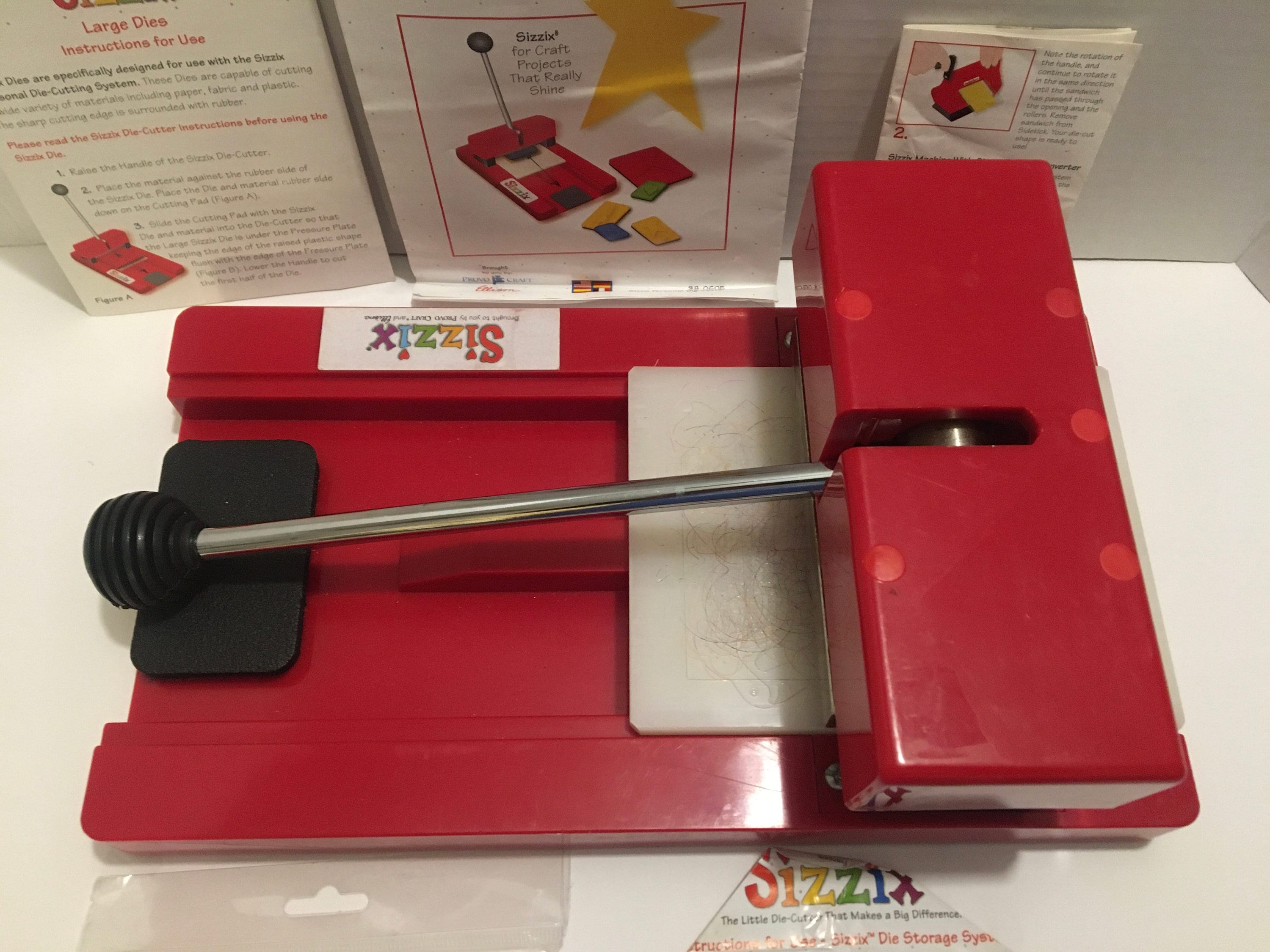 Sizzix Original Red Personal Die-cutter Press Machine 38-0605 - Etsy