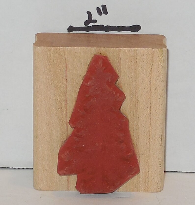 1997 Stampin' up Evergreen Pine Tree Crafting Stamp 2 Holiday Christmas ...