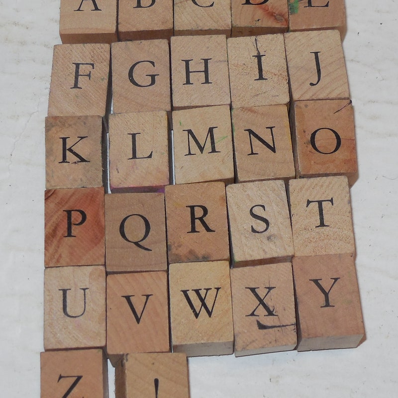 Alphabet Rubber Stamps - Etsy