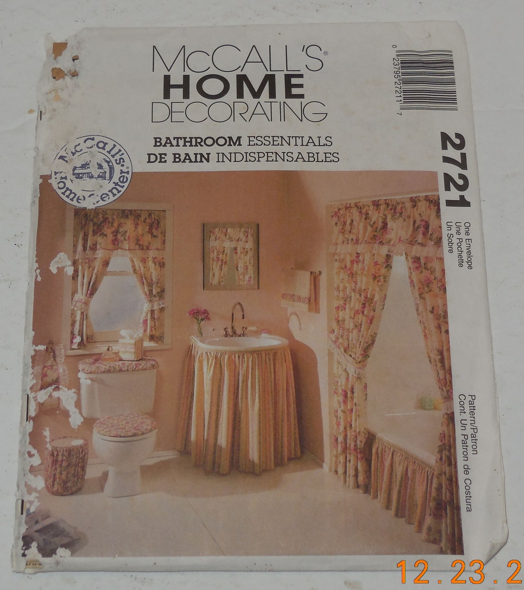 Mccall's Home Decorating 2721 Bathroom Essentials Complete Uncut ...