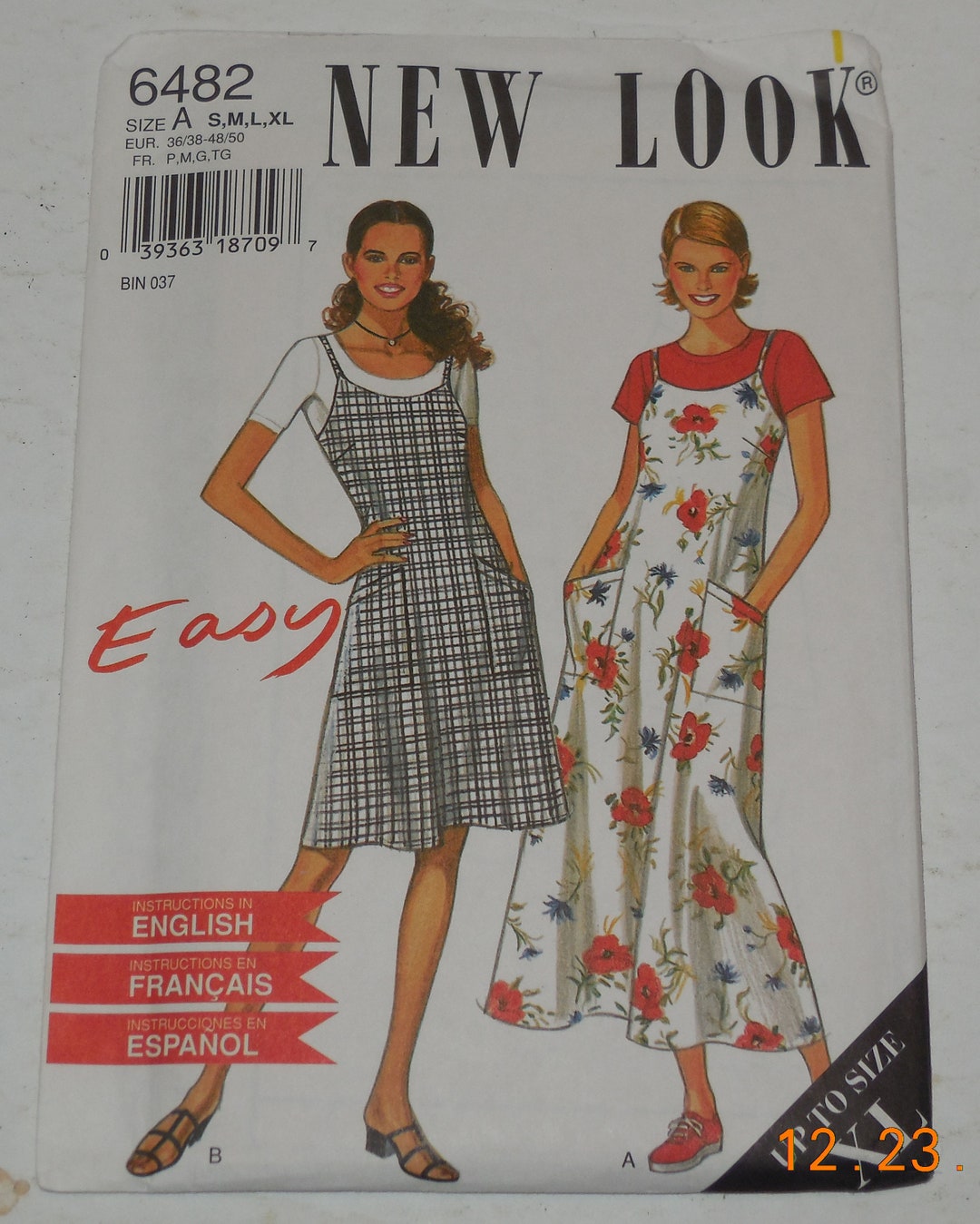 Simplicity New Look 6482 Complete Uncut Factory Folds Sewing Pattern ...