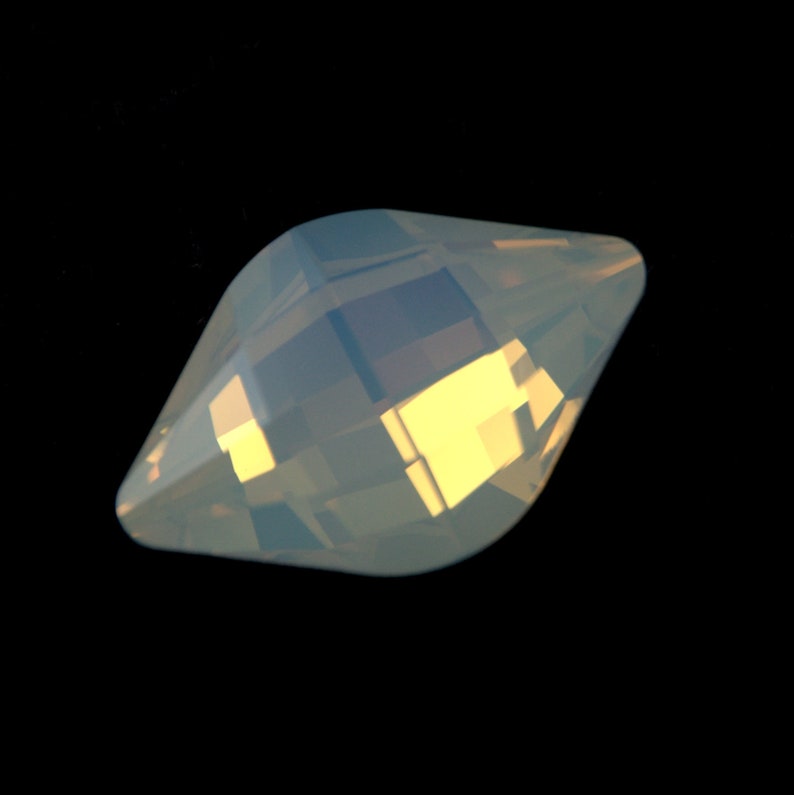 1 Piece Swarovski Crystal Lemon Fancy Stone 23x15mm White Opal 4230 - Etsy