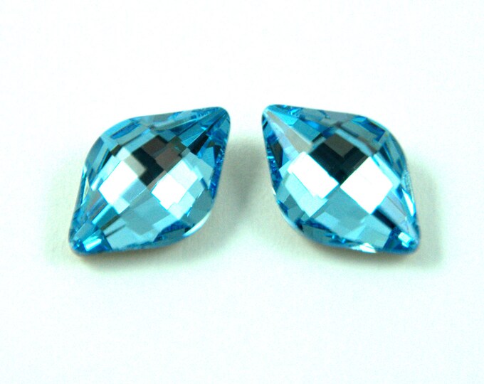 1 Piece Swarovski Crystal Lemon Fancy Stone 14x9mm Aquamarine 4230 - Etsy