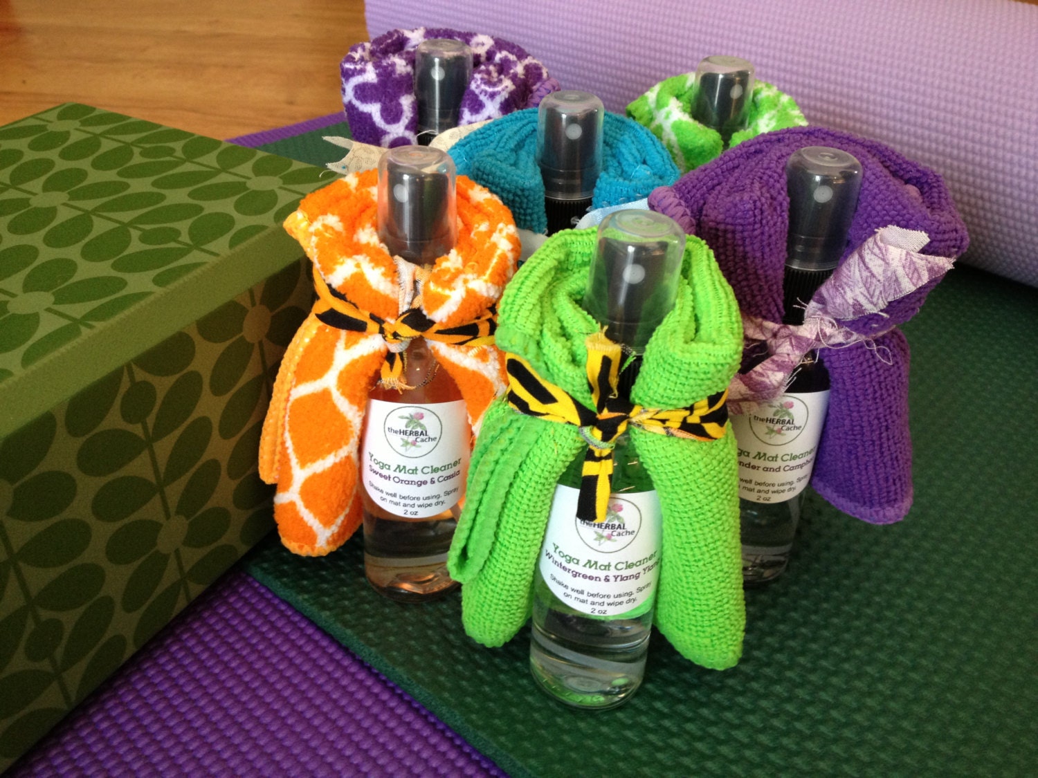 Yoga Mat Cleaner - Natural Cleaner With Wipe Cloth - Etsy