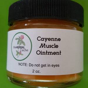 Cayenne Muscle Ointment 2oz | Balm | Salve | Herbal | Natural - Etsy