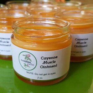 Cayenne Muscle Ointment 2oz | Balm | Salve | Herbal | Natural - Etsy