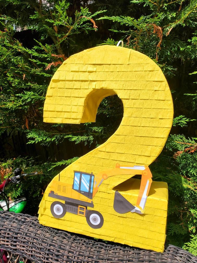 Construction Number pinata