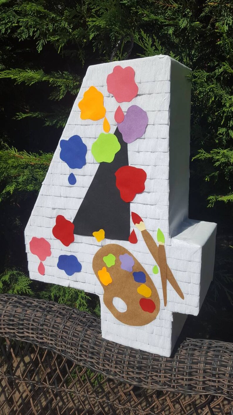 ART Party Number Pinata 23 X 14 | Etsy