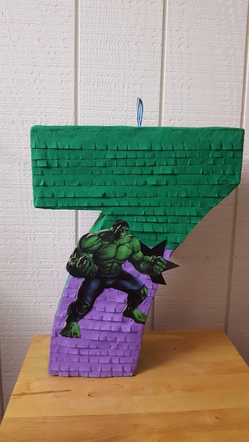 Number Pinata Inspired by Hulk - Etsy