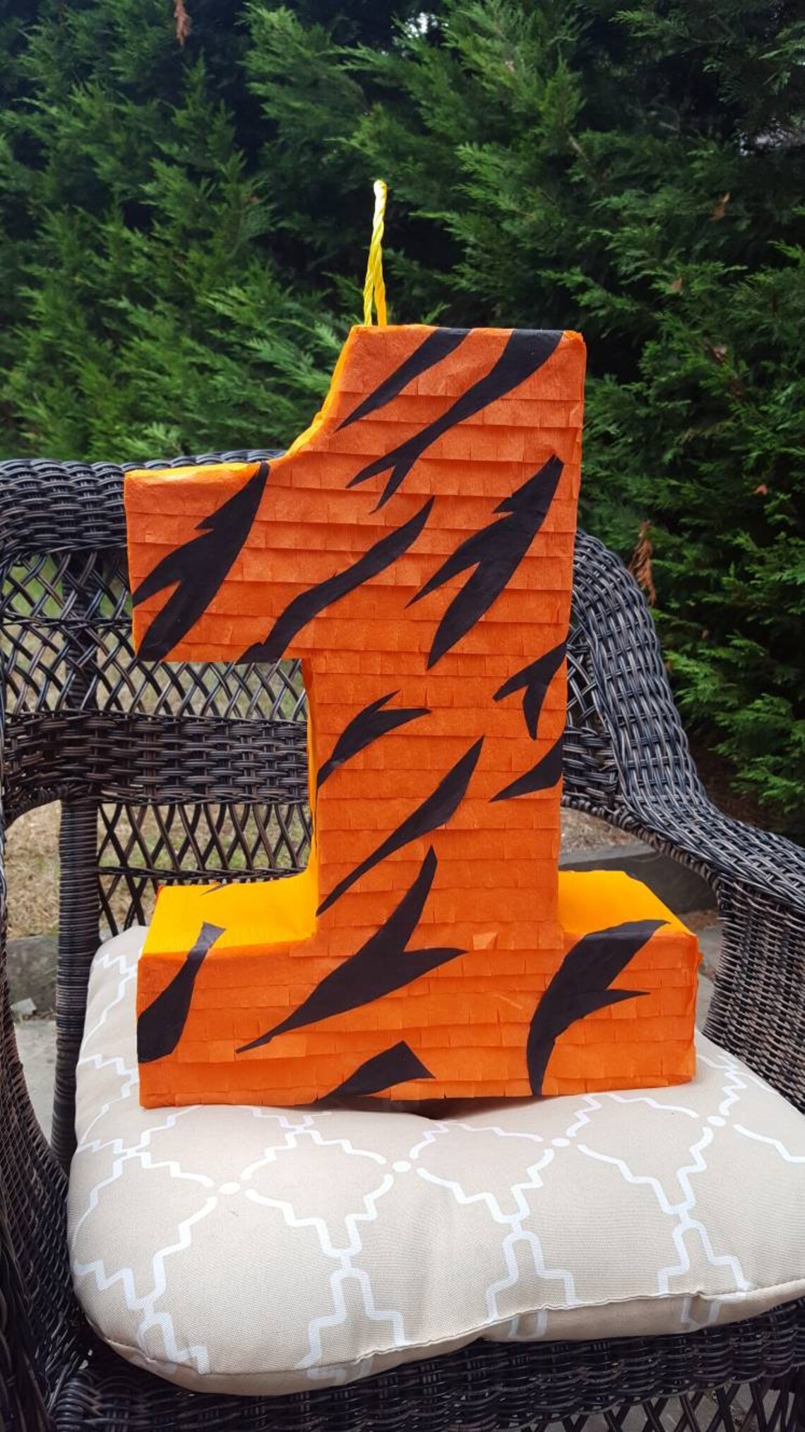 Tiger Inspired Number Pinata | Etsy