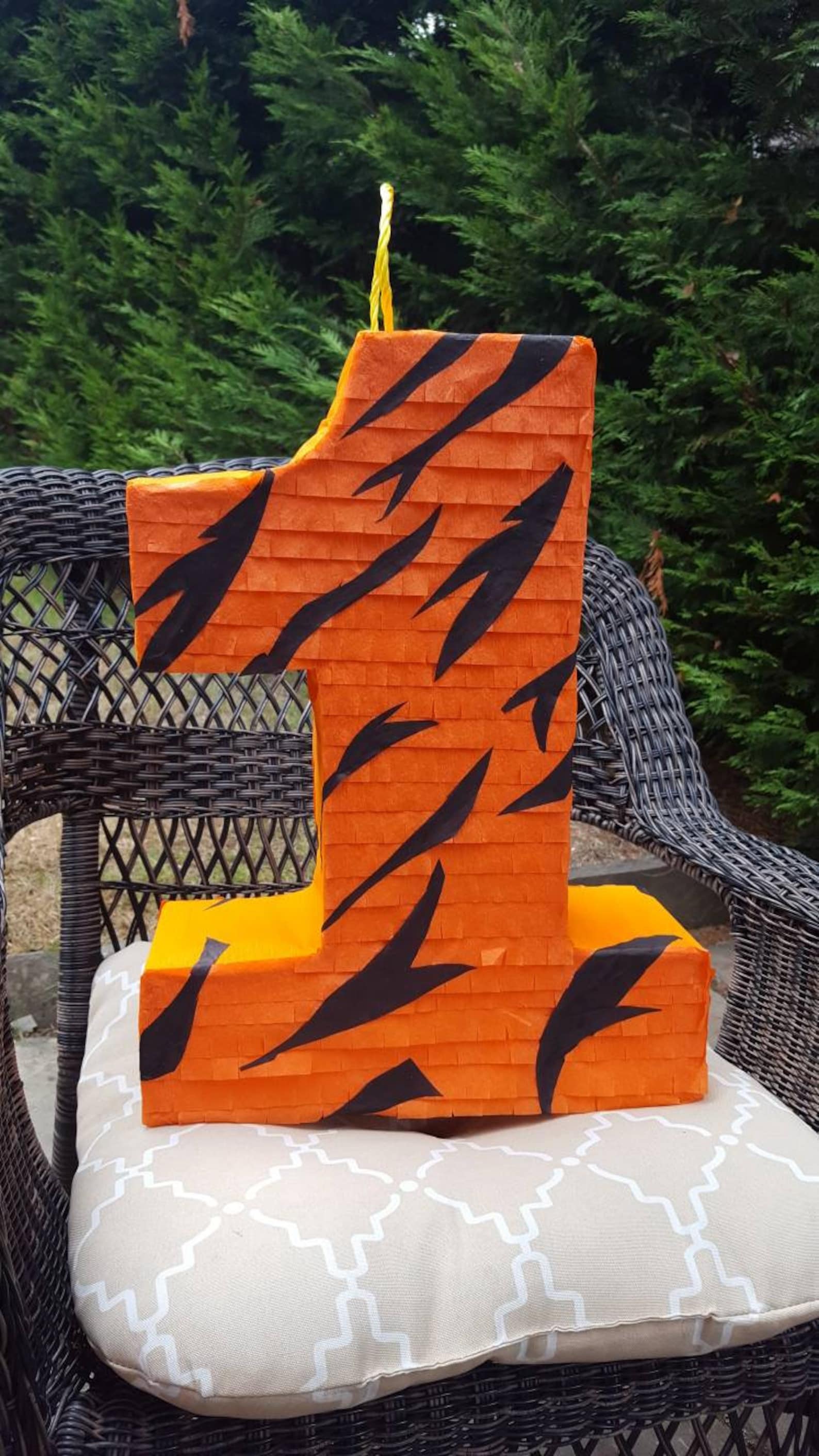 Tiger Inspired Number Pinata - Etsy