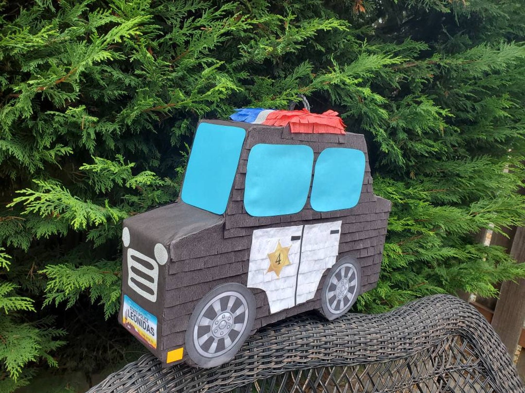 Police's Car Pinata (customizable Plate) - Etsy
