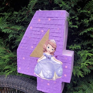 Princess Number Pinata (custom Character) - Etsy