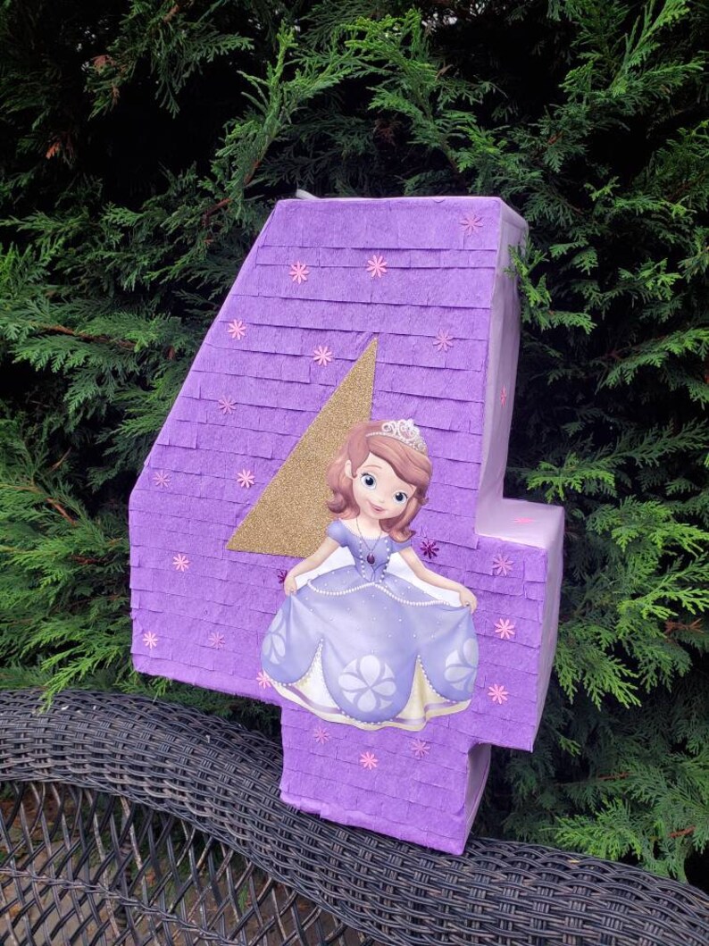 Princess Number Pinata (custom Character) - Etsy