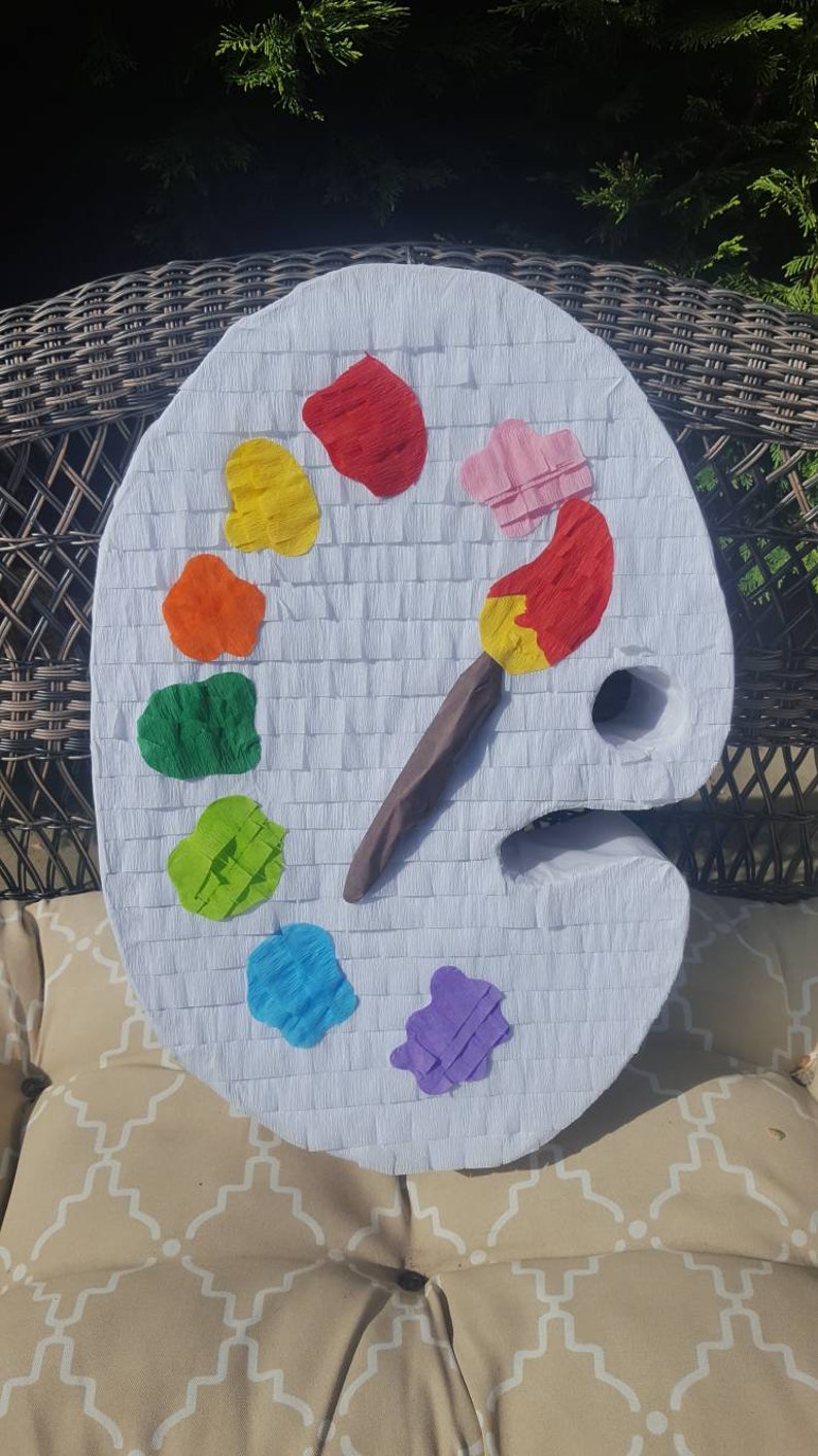Art Palette Pinata 23" X 14" - Etsy