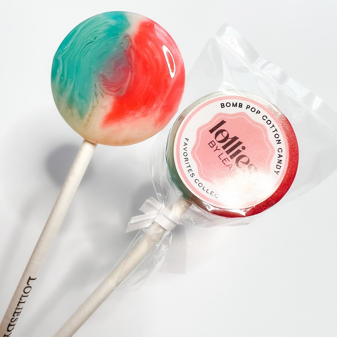 6 Bomb Pop Cotton Candy Lollipops - Etsy